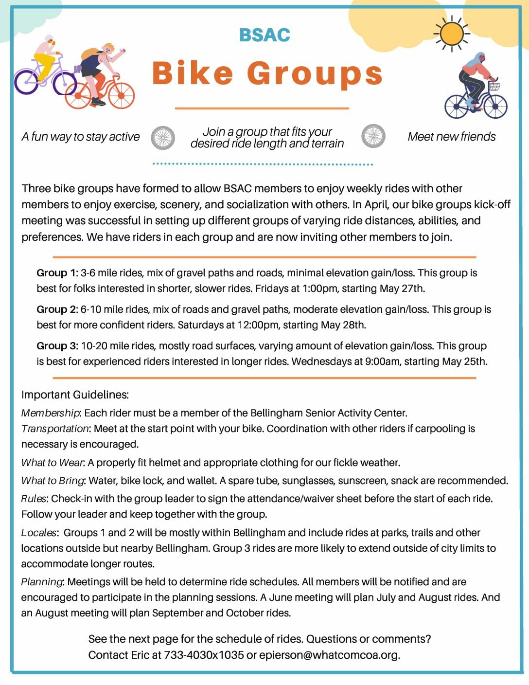 Bike Groups - Whatcom Council on Aging