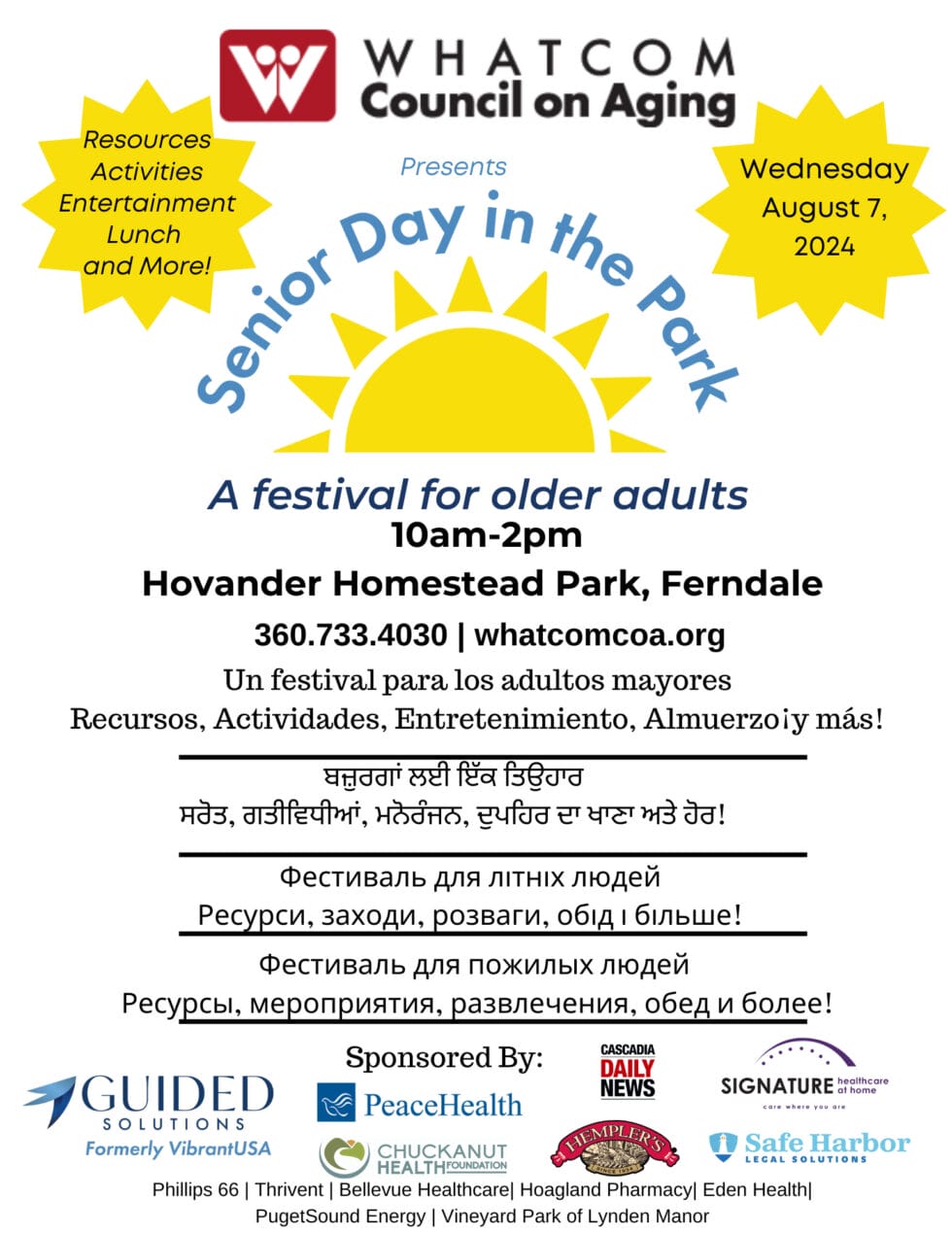 Bellingham Senior Activity Center - Whatcom Council on Aging